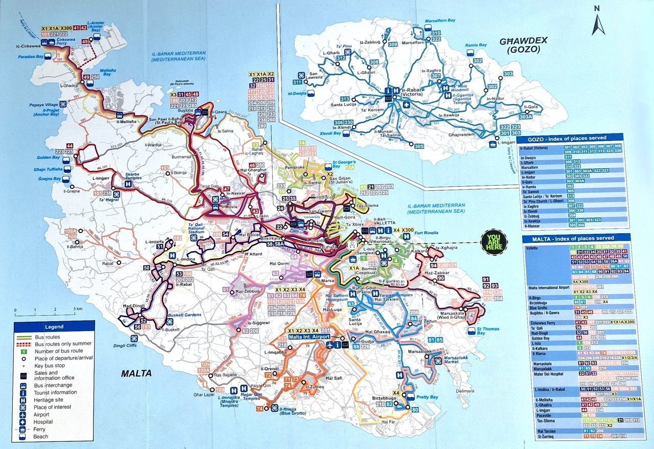 Malta Public Transport – Everything You Need to Know - Flavors on the Road